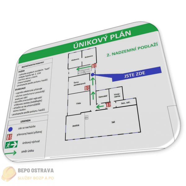 Požární evakuační plán | BEPO Ostrava